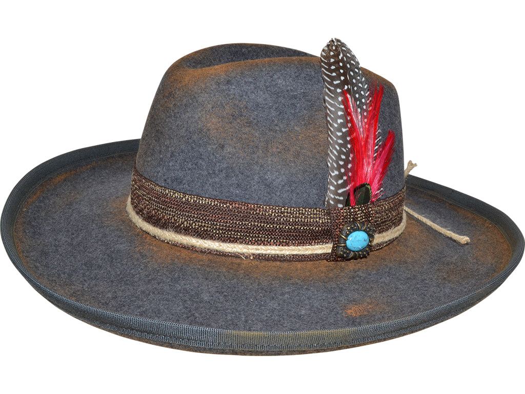 VINTAGE WESTERN HAT MAUERER GRAU – Mauerer